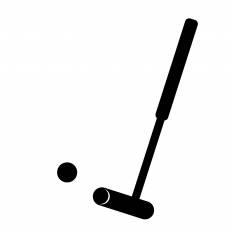 ゲートボール｜シルエット イラストの無料ダウンロードサイト「シルエットAC」